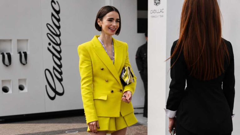 Lily Collins Steals Attention Again With Her Bold Style on the Set of ...